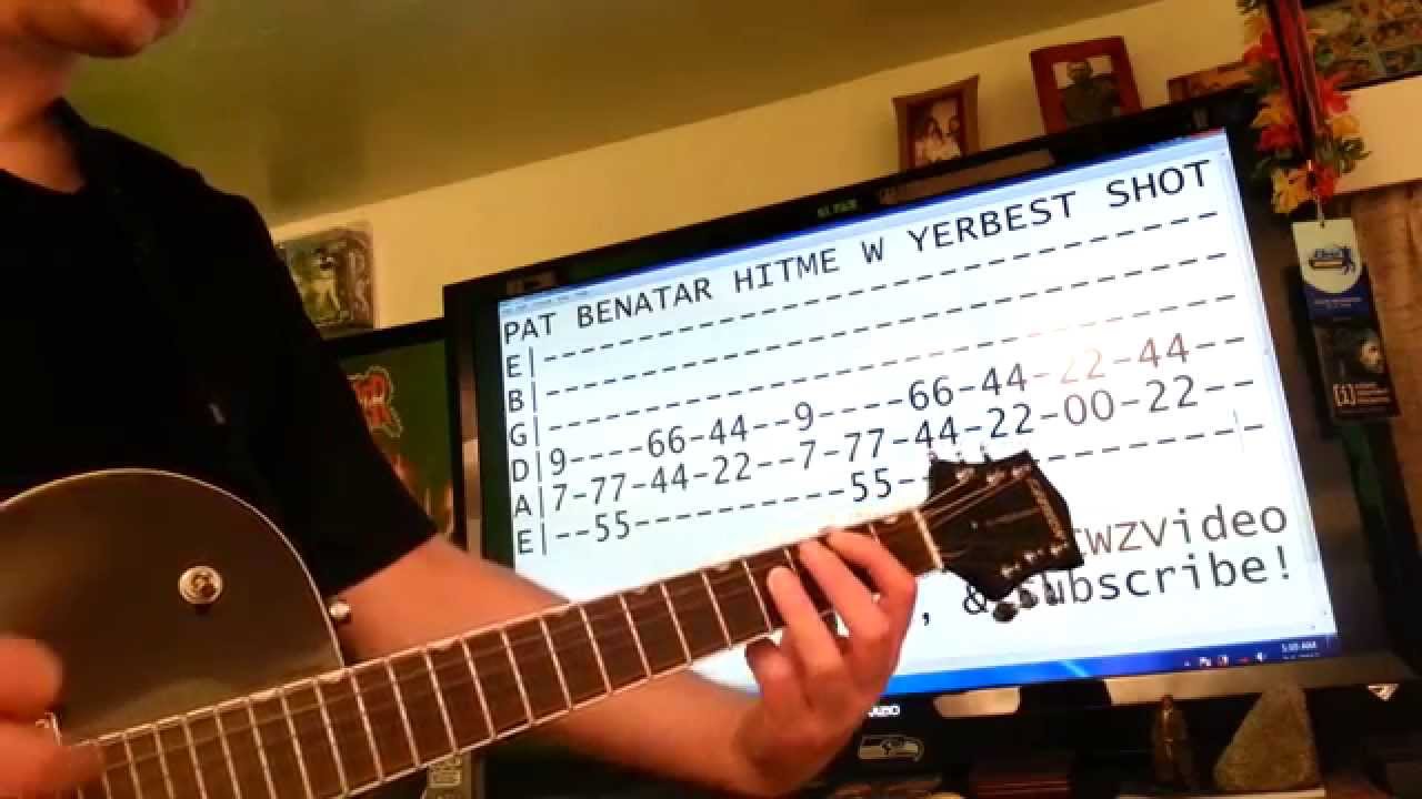 Hit Me With Your Best Shot Guitar Riff by Pat Benatar with Tab and ...