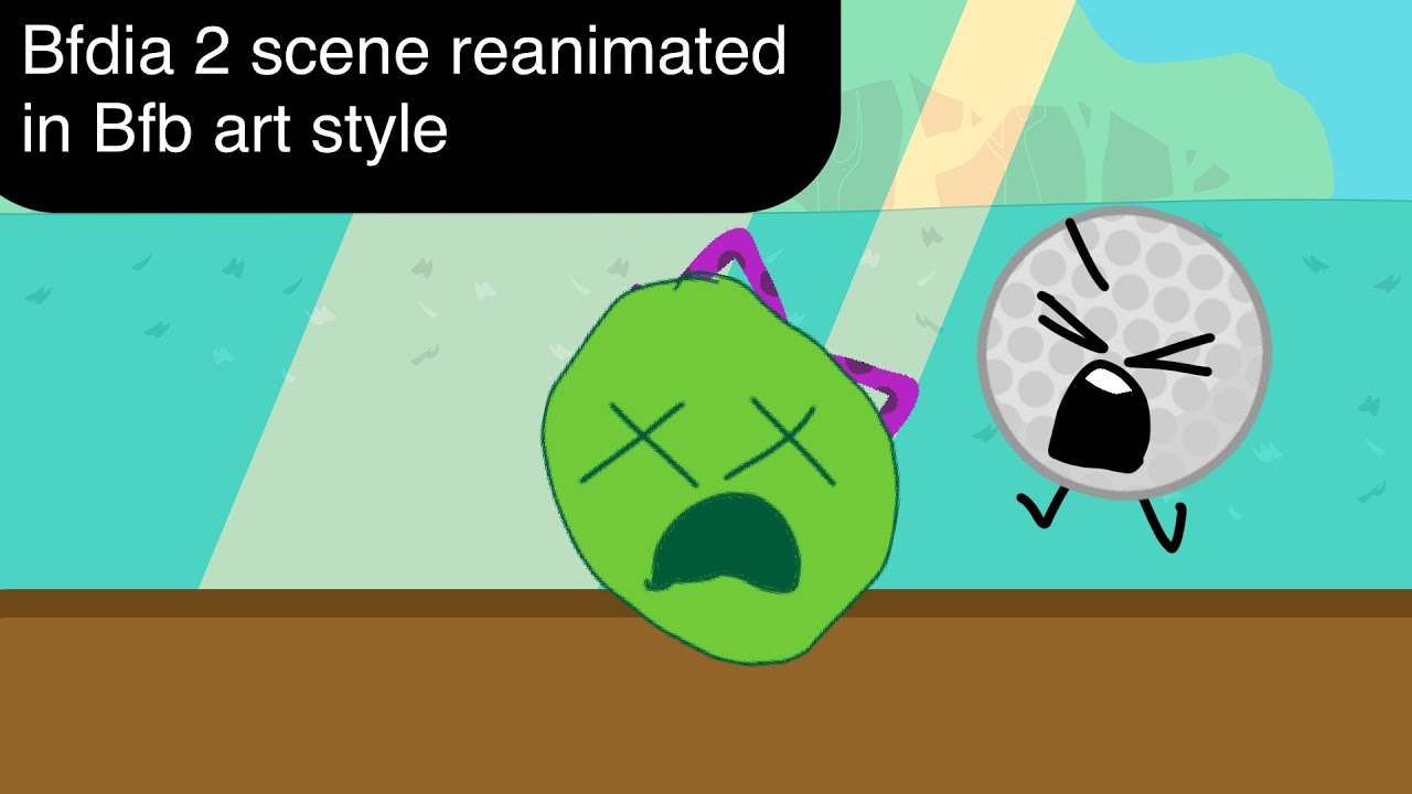 Bfdia 2 scene reanimated in Bfb art style - YouTube