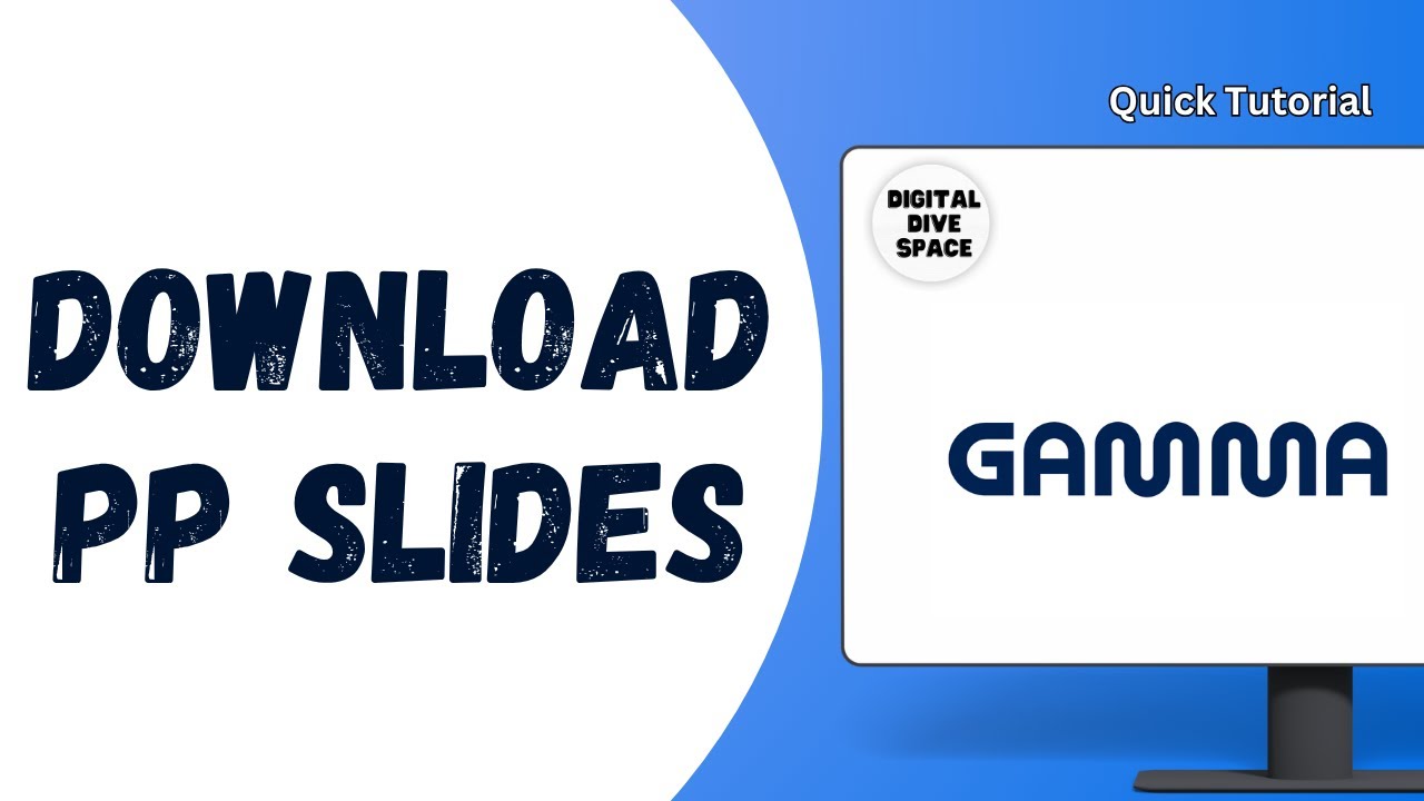 HOW TO DOWNLOAD POWERPOINT PRESENTATION SLIDES FROM GAMMA APP - YouTube