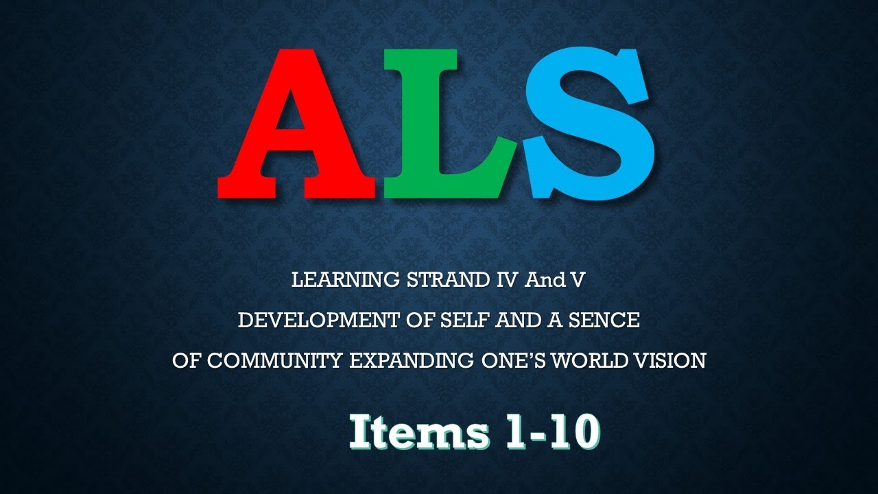 ALS REVIEWER AUG. 2020 LS IV&V Development of self & a sense of ...