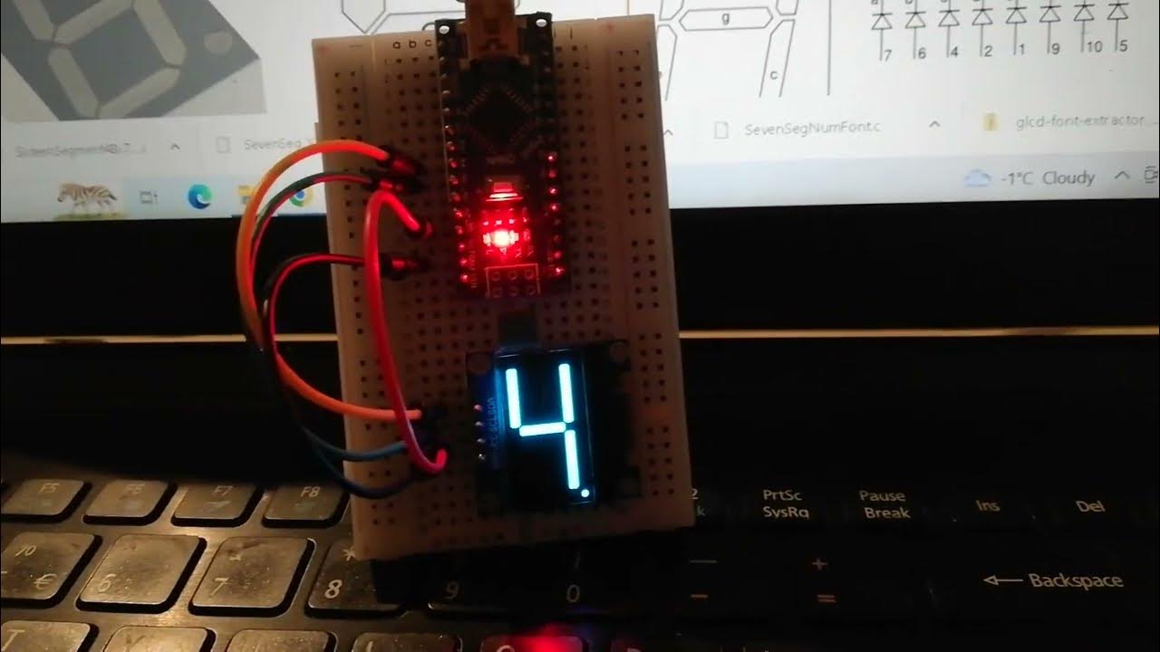 7-segment numbers on OLED display - YouTube
