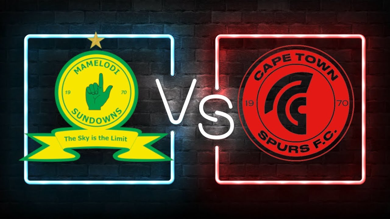 MAMELODI SUNDOWNS LINE UP VS CAPE TOWN SPURS - YouTube