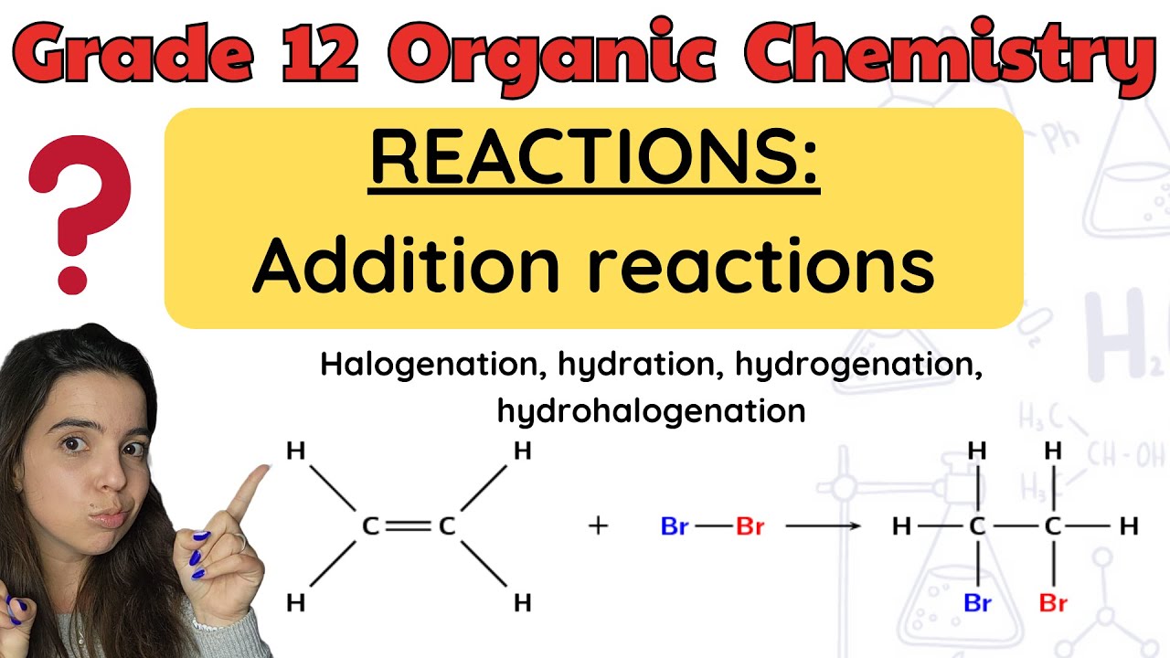 Addition reactions Organic Chemistry Reactions - YouTube