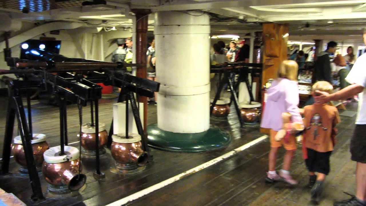 Gun deck of the USS Constitution - YouTube