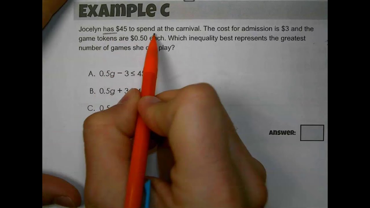 Writing 2 Step Inequalities Example C YouTube Writing 2 Step Inequalities Example C YouTube