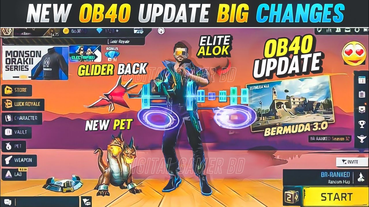 FREE FIRE OB40 UPDATE ll OB40 UPDATE FREE FIRE ll FREE FIRE NEW EVENT ...