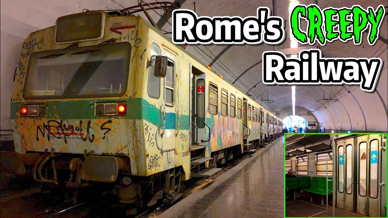 ⁴ᴷ⁶⁰ Rome's Creepy Railway - Exploring in 2025 - YouTube