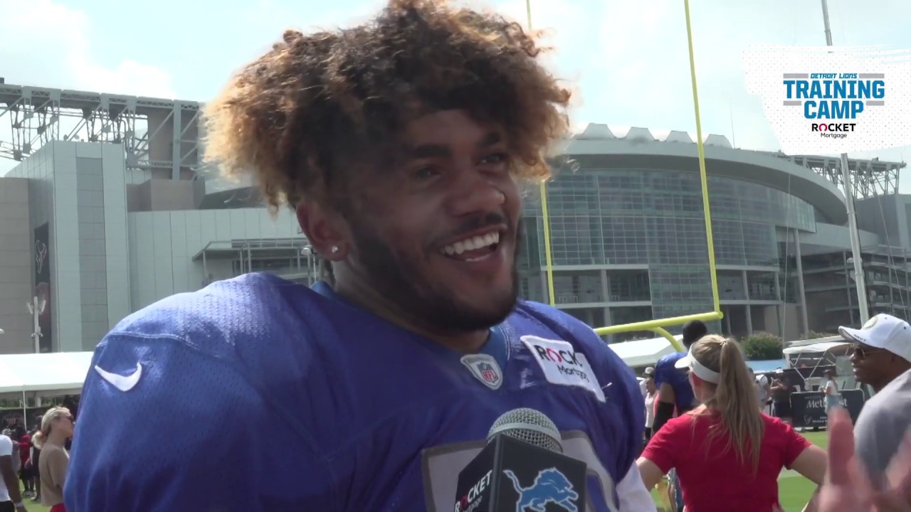 Ty Johnson weighs in on faster player on the team - YouTube