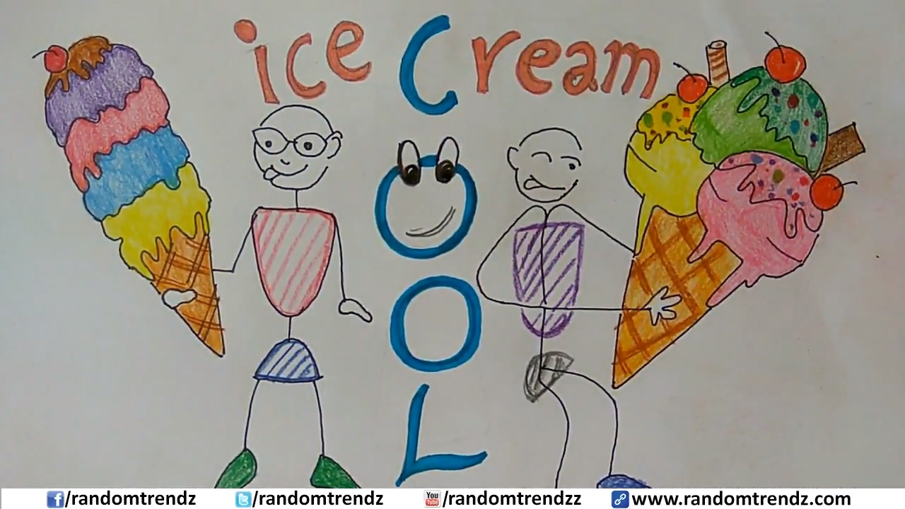 How to Draw a Cartoon Ice Cream Cone-How to Draw a Soft Ice Cream Cone ...