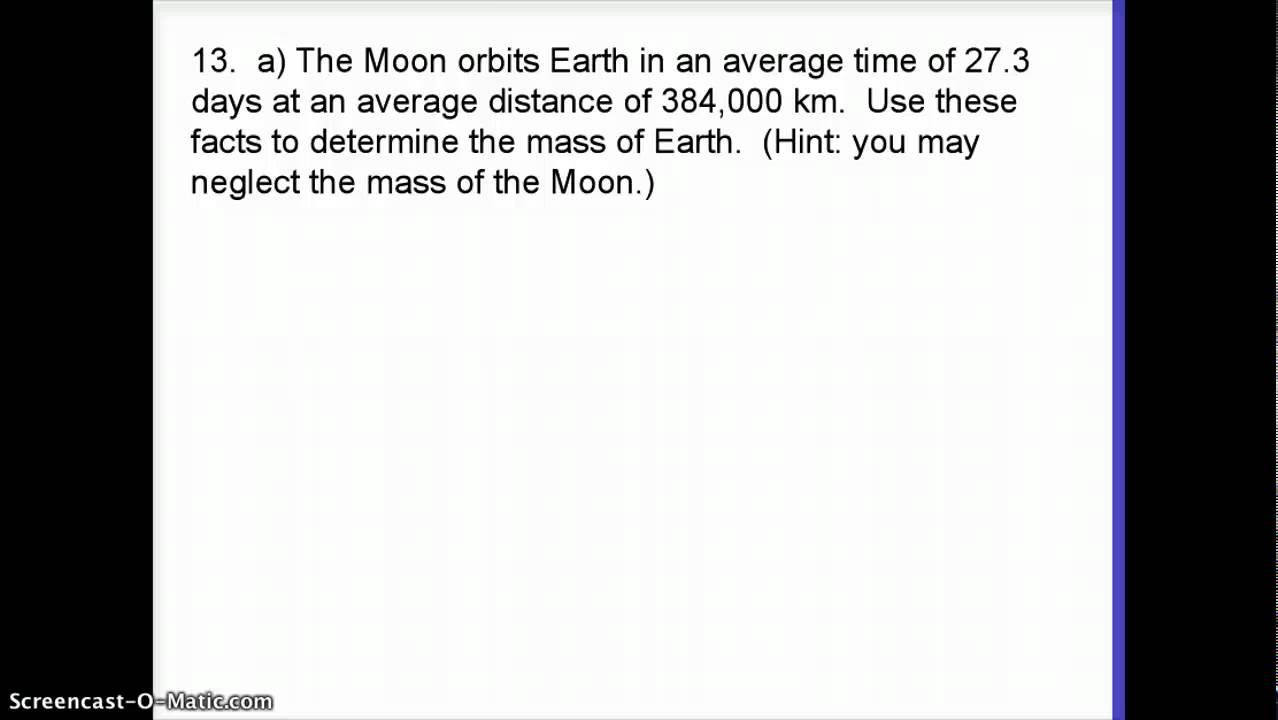 Astronomy: Example Problems on Kepler's Third Law - YouTube