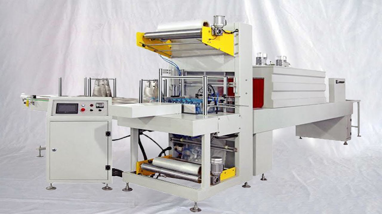 Sleeve Type Heat Shrink Packing Machine Sauce Jars bottles packs film ...