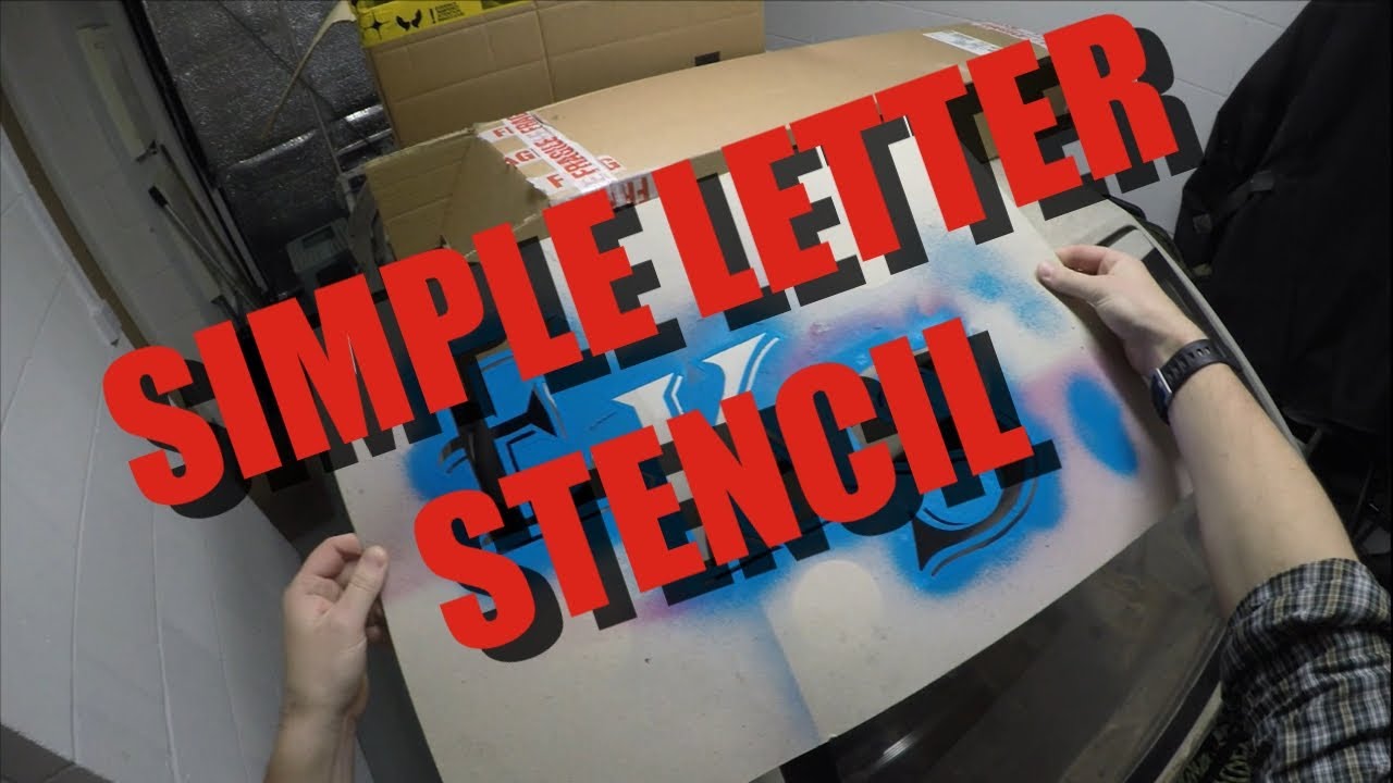 HOW I MAKE A SIMPLE LETTER STENCIL ~~ WITH STYLE - YouTube