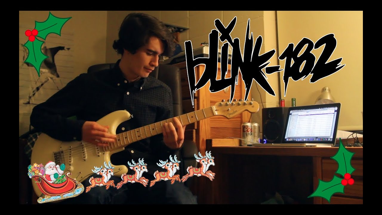 Blink 182 - I Won't Be Home For Christmas (Guitar & Bass Cover w/ Tabs ...