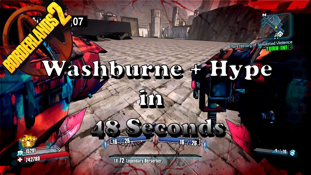 Borderlands 2 - Washburne Refinery + OP0 Hyperius in 48 Seconds - YouTube