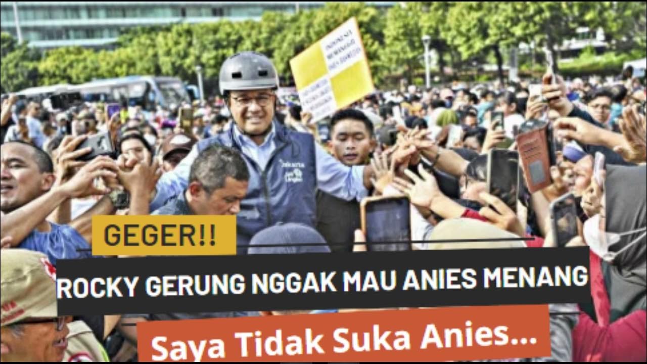 Geger! Rocky Gerung Nggak Mau Anies Baswedan Menang Telak di Pilpres 2024, Saya Tidak Suka Anies ...