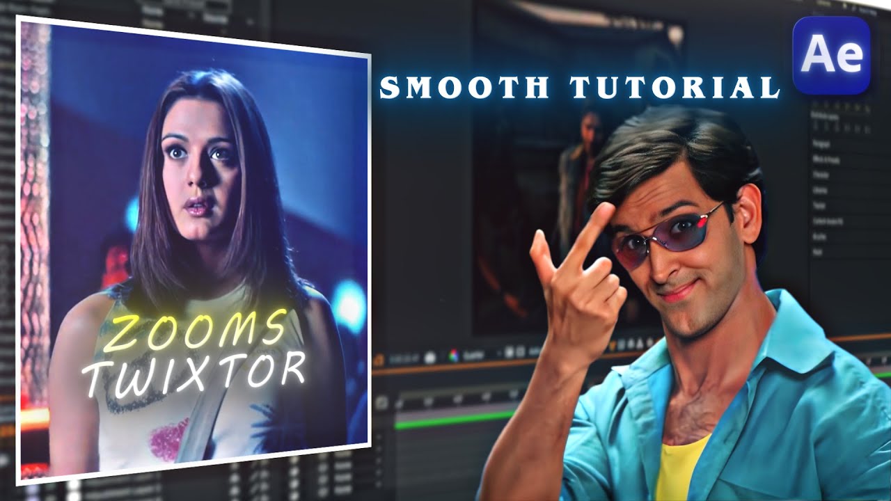 Smooth Zooms and Twixtors | After effects Tutorial | Editing Tutorial ...