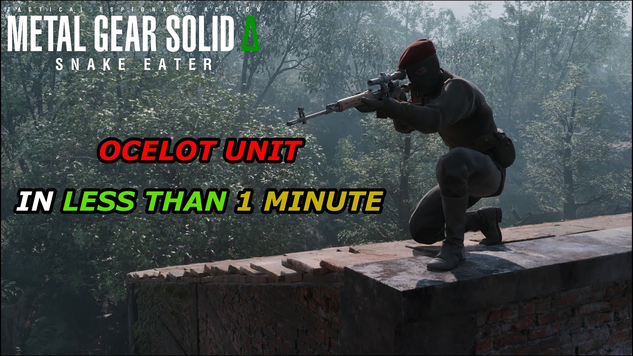 Ocelot Unit in less than 1 minute | MGS Delta: Snake Eater - YouTube