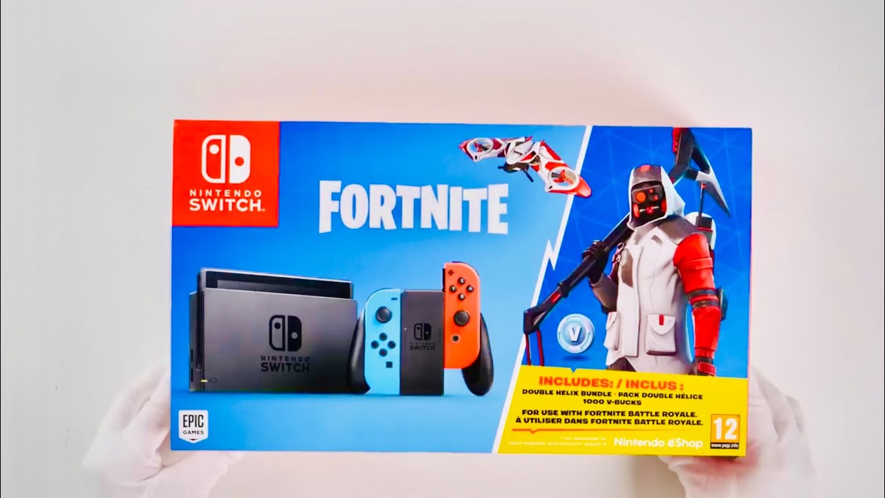 Nintendo Switch Fortnite Edition - Unboxing + Gameplay - YouTube