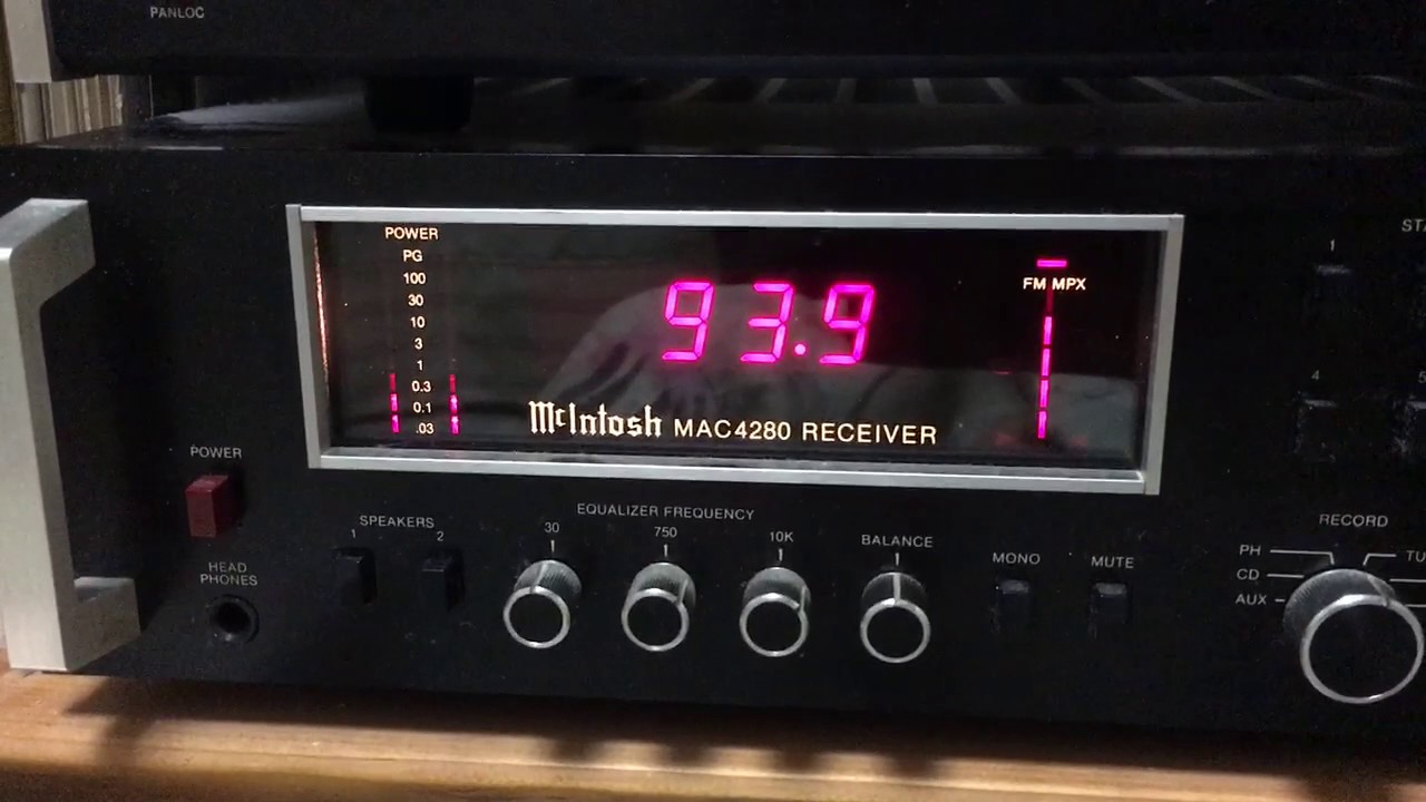 Mclntosh Mac 4280 Receiver test1 - YouTube