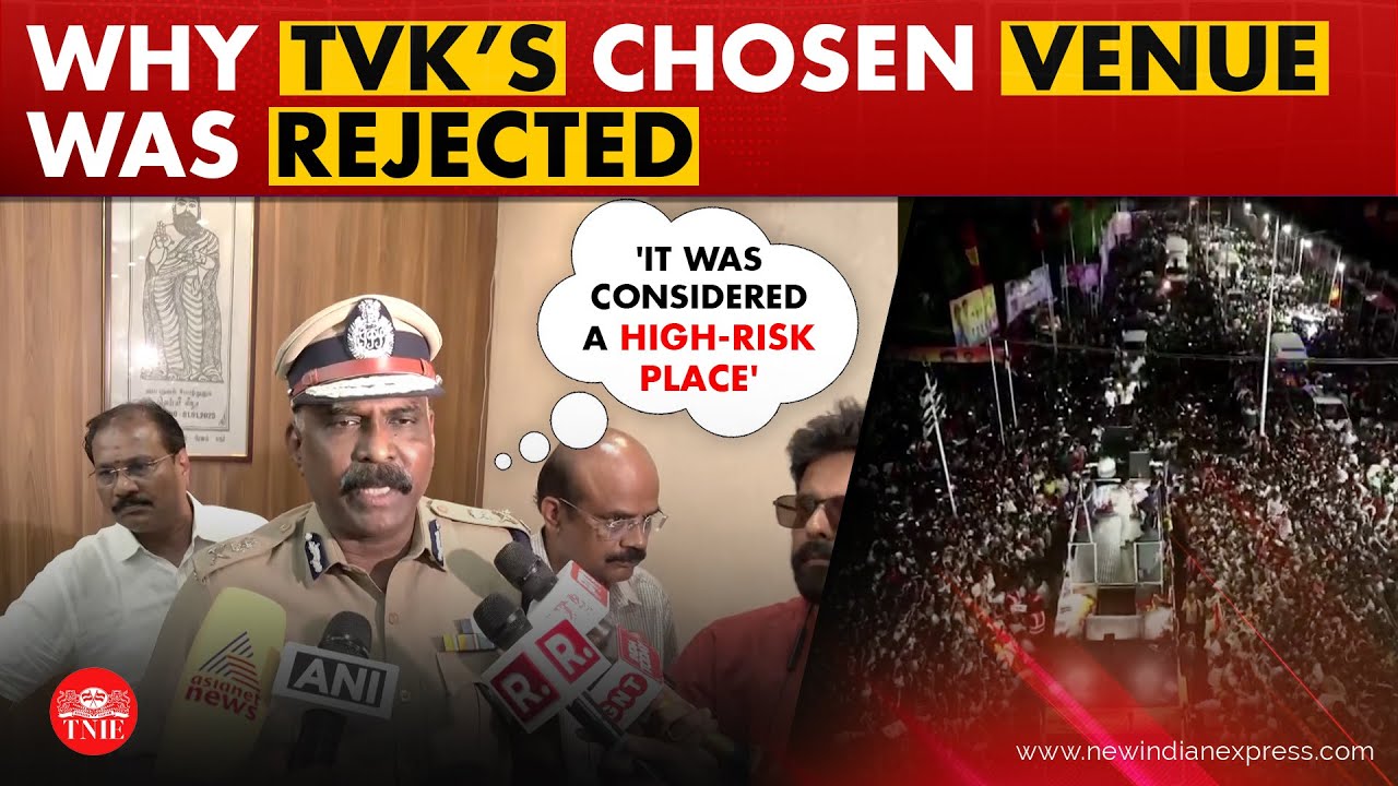 Why TVK’s preferred venue was rejected: ADGP Davidson explains | High ...