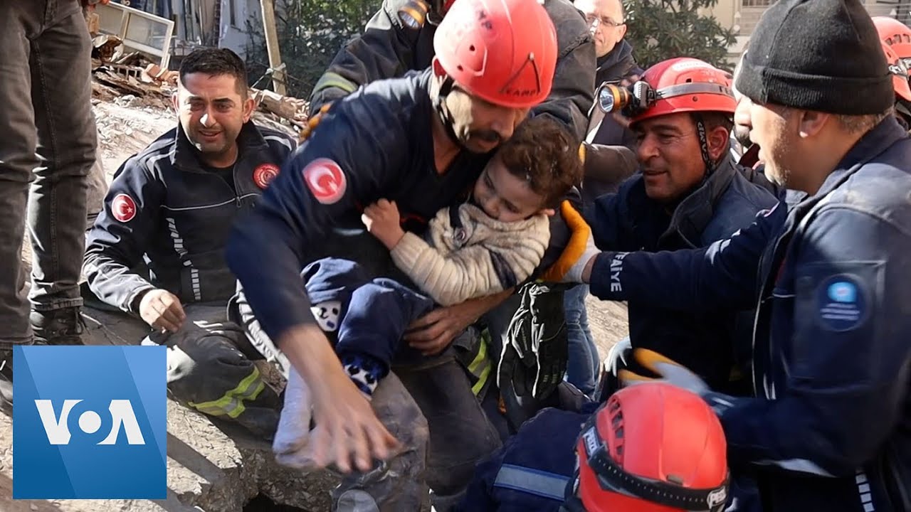 Earthquake Survivors Rescued from Rubble in Turkey | VOA News - YouTube