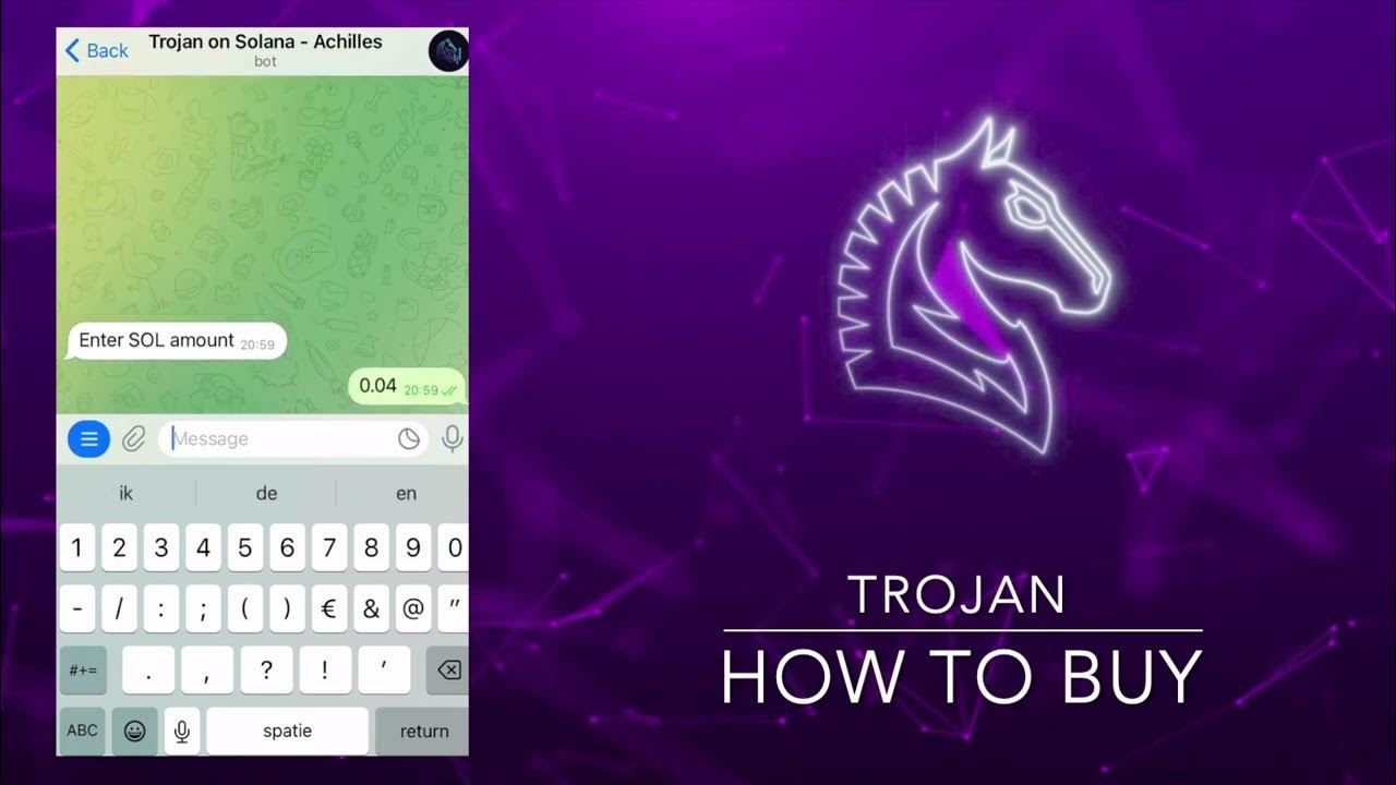 How to buy with Trojan Bot for Solana | Tutorial by Solanatradingbots.com - YouTube