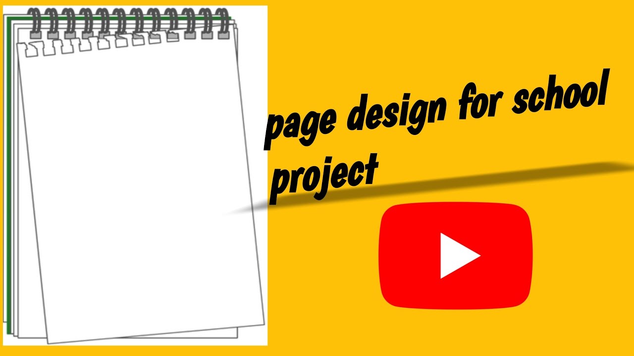 how to draw front page design for project | front page design simple ...