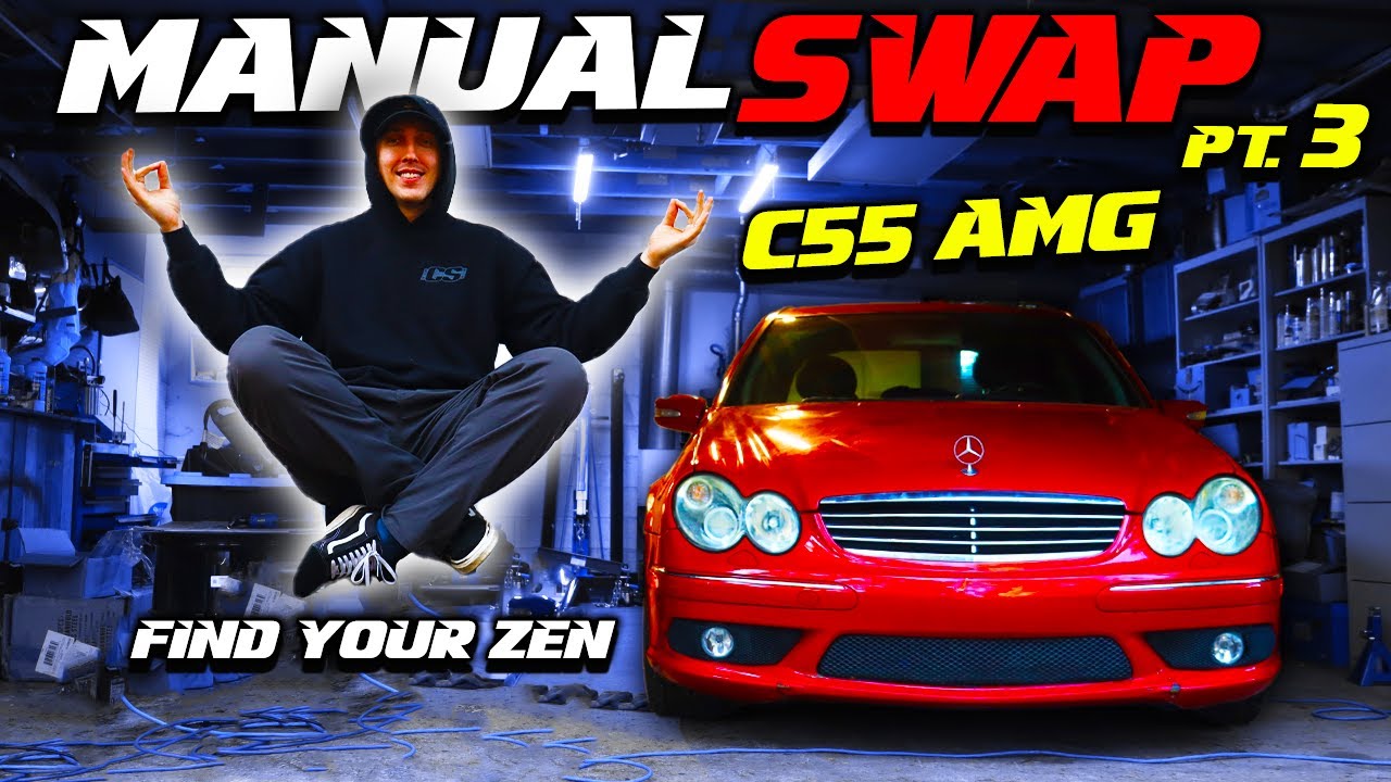 Mars Red C55 AMG Manual Swap - PART THREE - Gearbox Install and FIRST ...