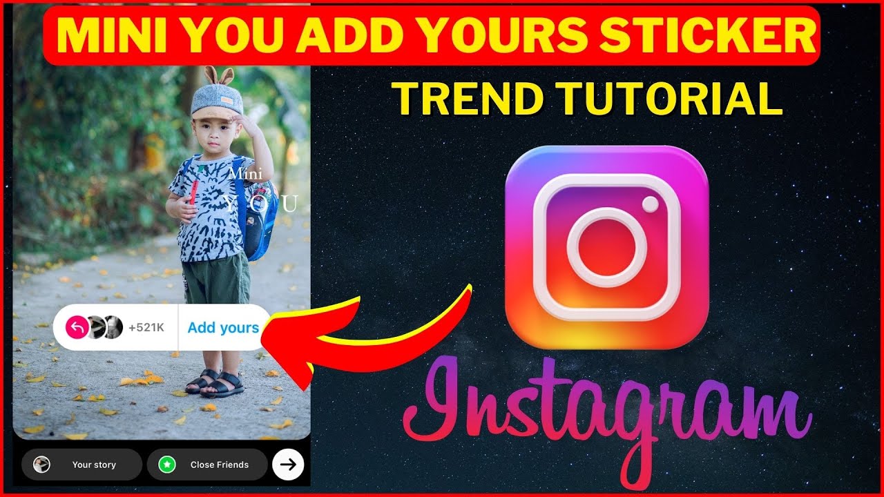 Mini You Instagram Trend Tutorial | Mini You Add Yours Sticker - YouTube