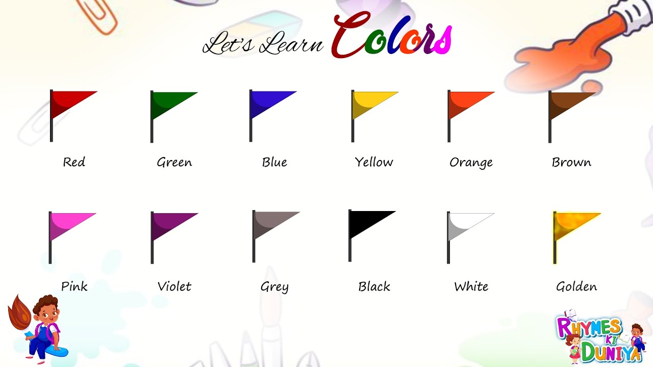 Learn Colors Name In English | Color Videos For Kids | Learn to write ...