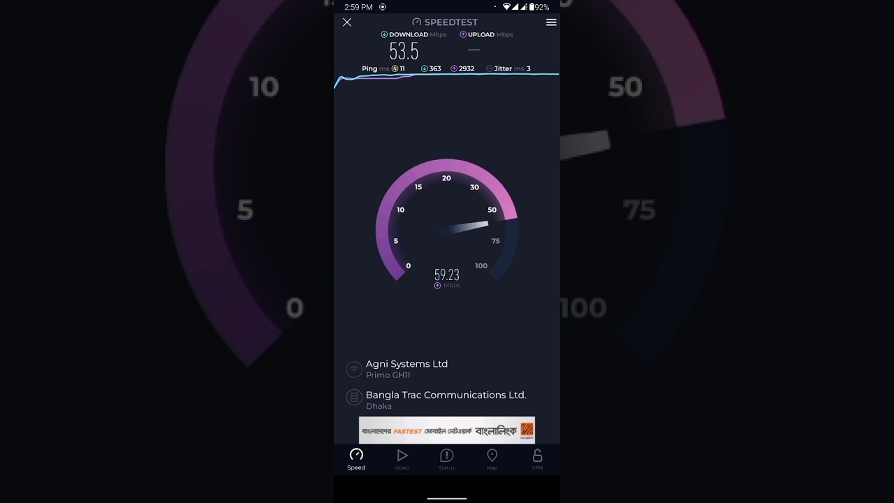 #mi router 4c speed test #60mbps #dhaka - YouTube