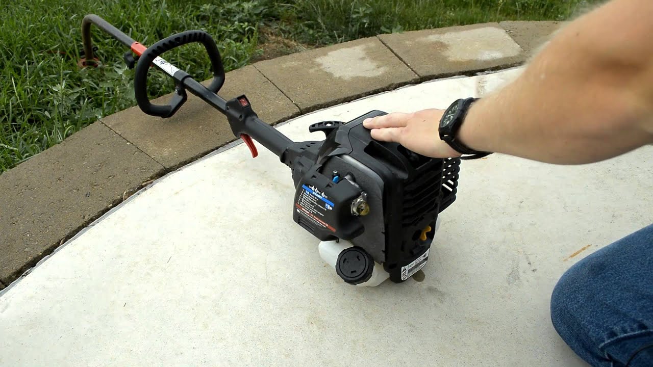 Methanol Racing Fuel Powered MTD Pro MP429 Weedwhacker (part 2) - YouTube