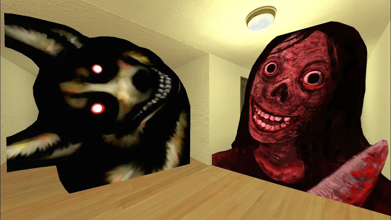 Scary Dog And Psycho Women Nextbots Gmod - YouTube