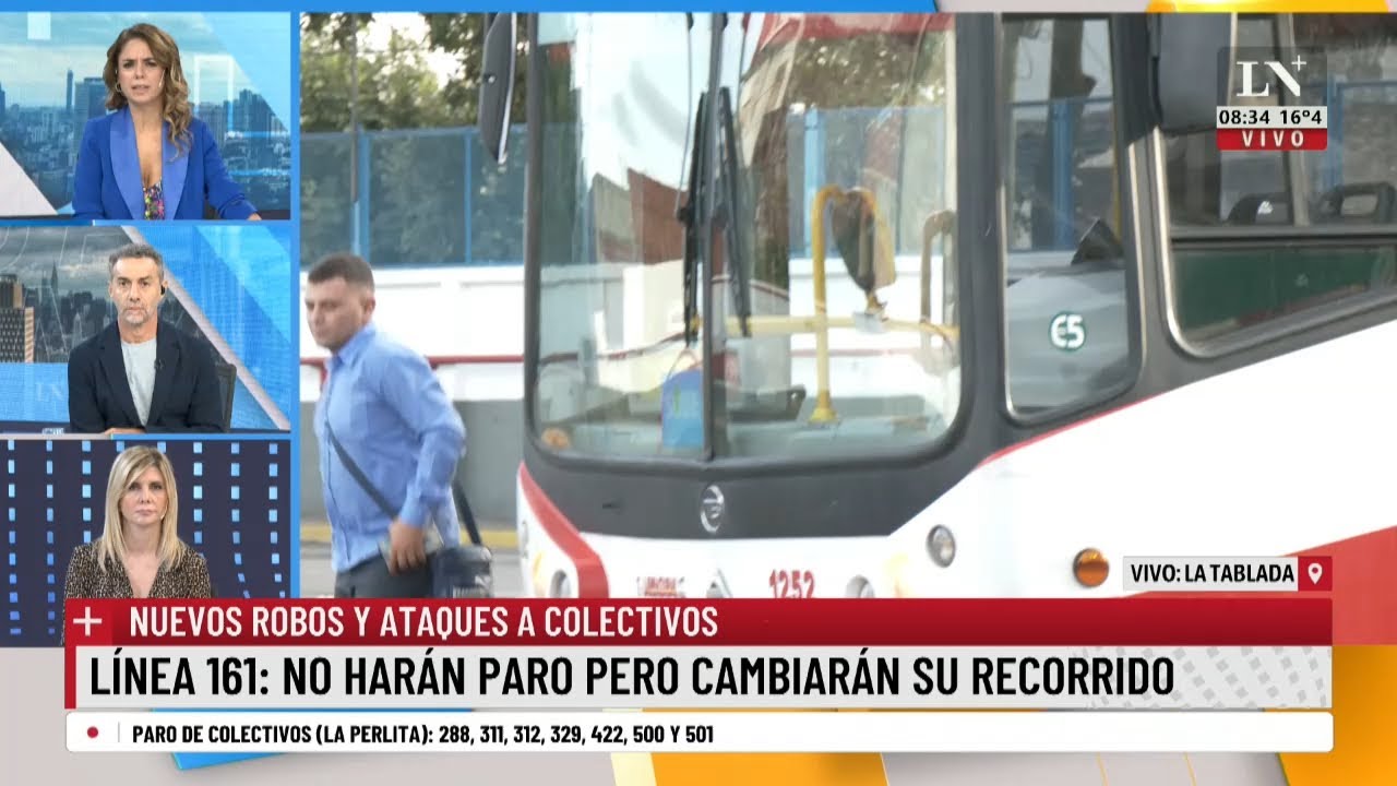 Línea 161: no harán paro pero cambiarán su recorrido - YouTube
