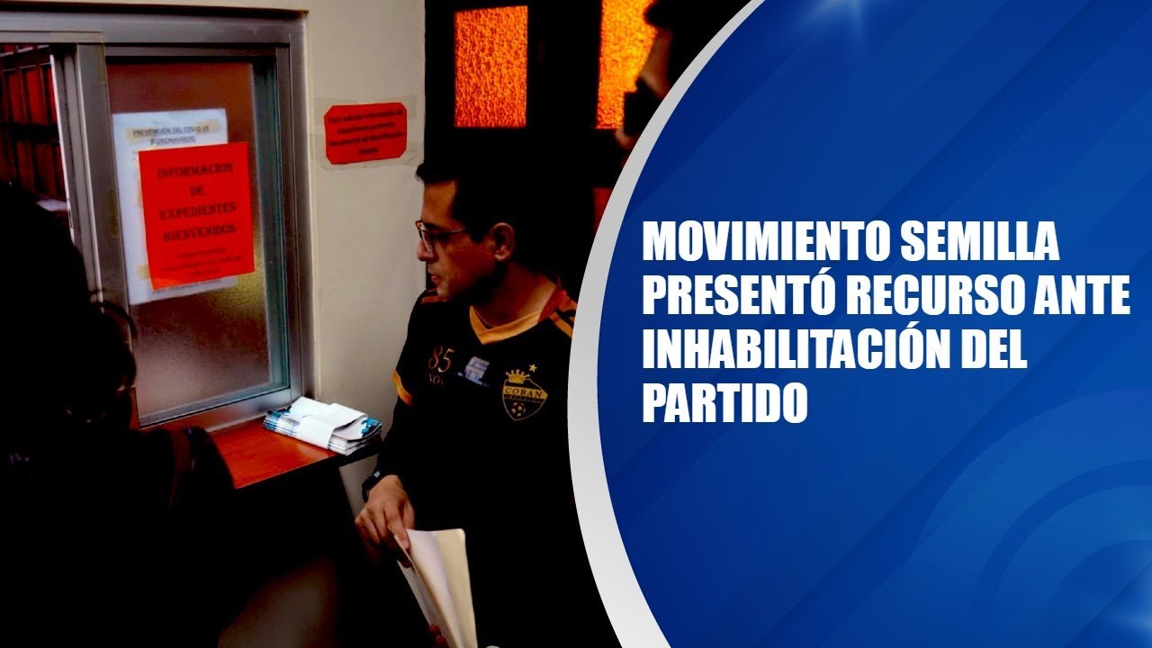 Movimiento Semilla presentó recurso ante inhabilitación del partido ...