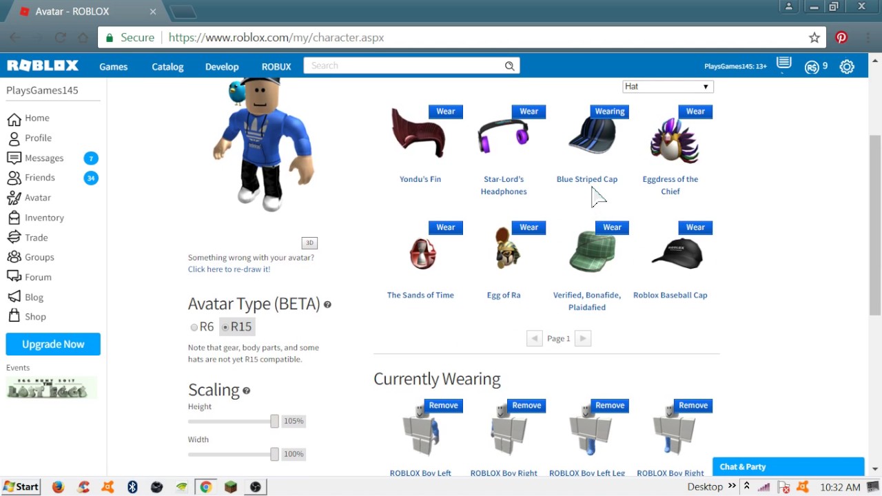 Roblox | Changing my avatar - YouTube