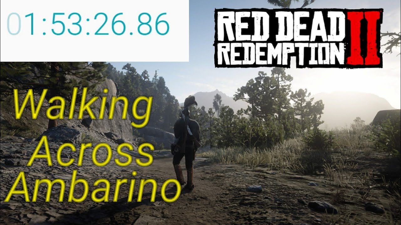 Red Dead Redemption II: Walking Across Ambarino (PS4) - YouTube