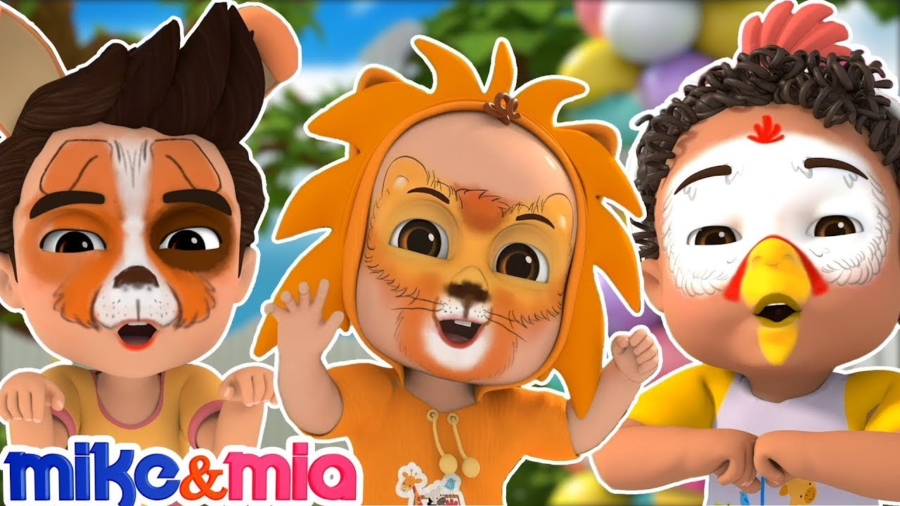 Paint my Face Song | Animal Dance | Nursery Rhymes for Kids - YouTube