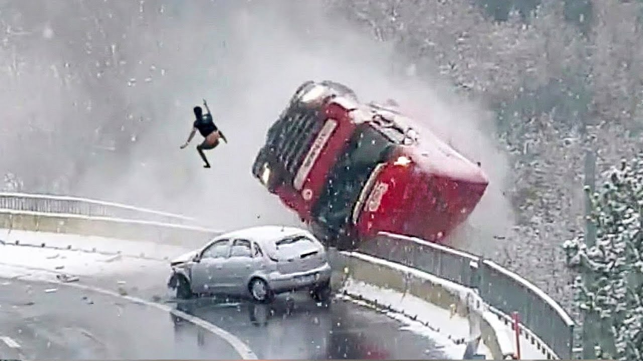 Idiots With Diesel Trucks: Ice Road Madness Caught On Camera | EXTREME ...