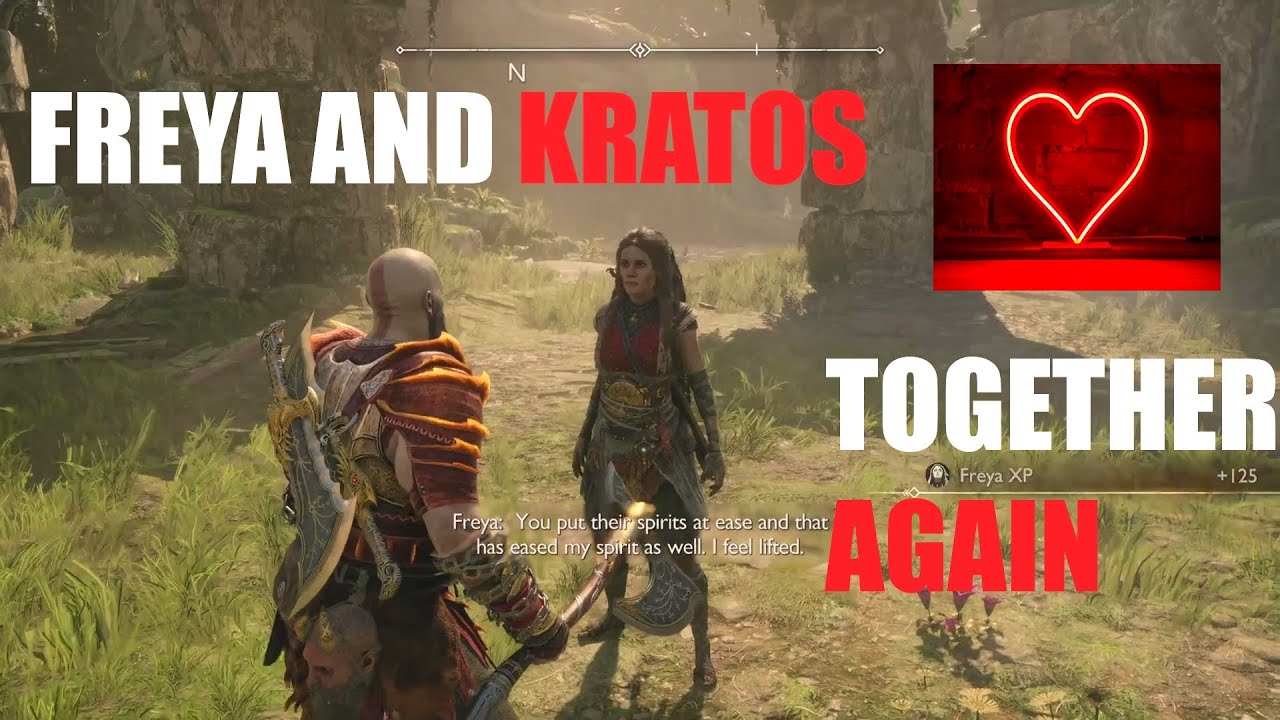 FREYA...AND KRATOS TOGETHER AGAIN ! ( KRATOS AND FREYA ROMANCE SCENES ) God Of War Ragnarok ...