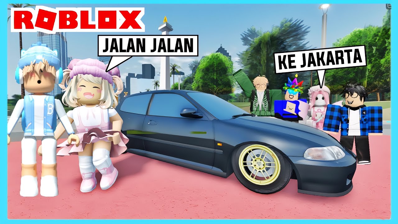 Aku Dan Adiku Jalan Jalan Ke Jakarta Naik Mobil Di Roblox CDID ft ...