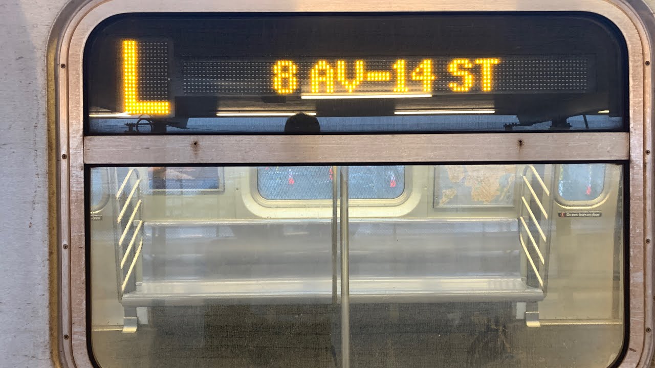 On board a 8th Ave-14 St bound R143 L train from Canarsie-Rockaway Pkwy ...