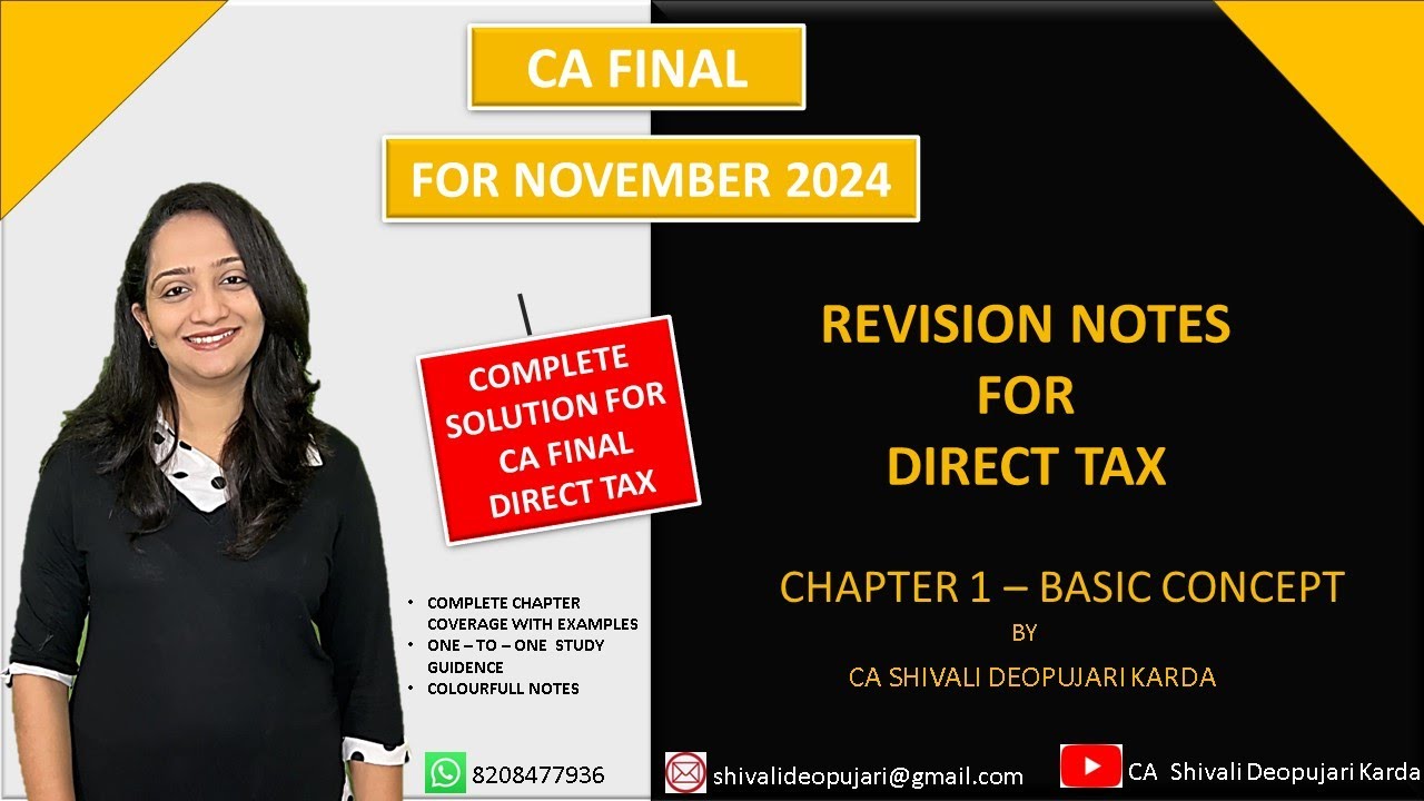 CA FINAL DIRECT TAX REVISION CH 1 BASIC CONCEPT TAX RATE SURCHARGE ca-final-direct-tax-revision-ch-1-basic-concept-tax-rate-surcharge