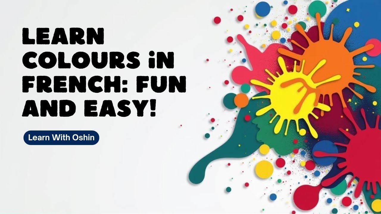 Colours in French with Pronunciation | Learn French Colours (Les ...