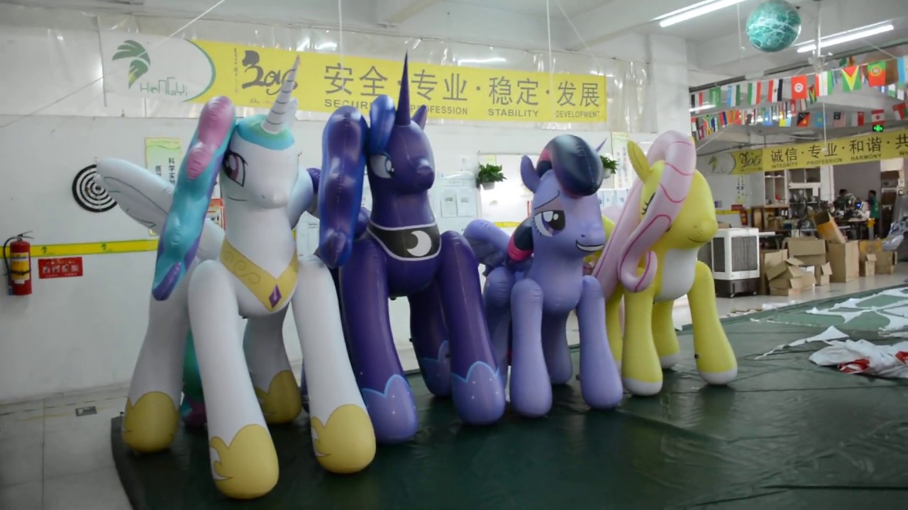 Customized inflatable pony My Little Pony Inflatable Horse - YouTube