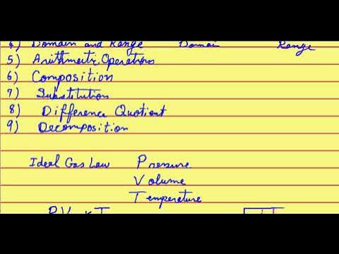 Precalculus II, Lecture 2, Functions - YouTube