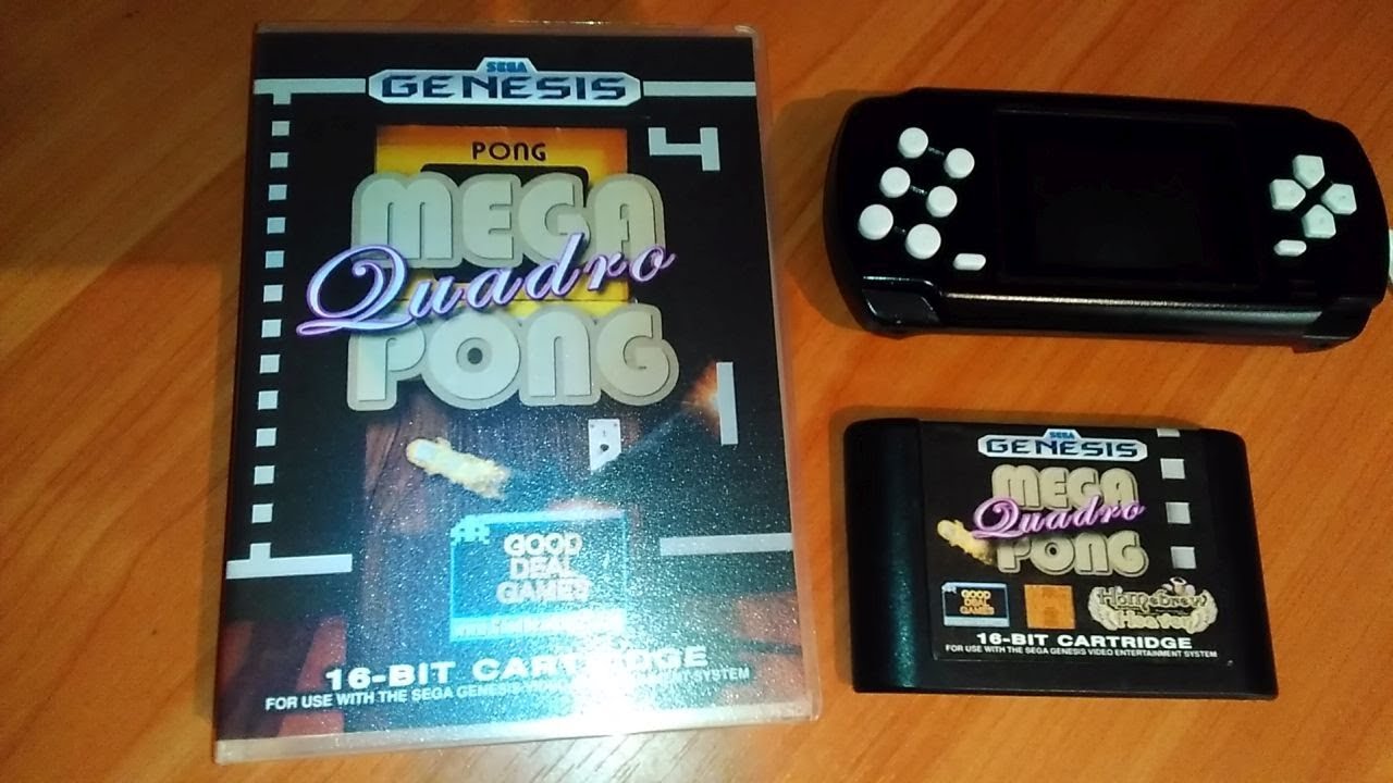 Mega Pong Quadro Cartridge - YouTube