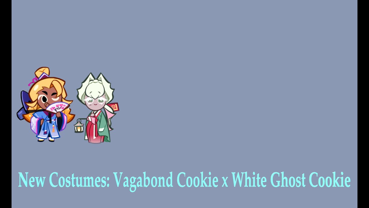 CROB New Costumes: Vagabond Cookie x White Ghost Cookie | Jinx | Cookie ...