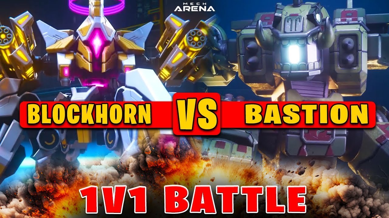 Can My BLOCKHORN Survive Against Maxed BASTION? | Mech Arena | 1v1 ...