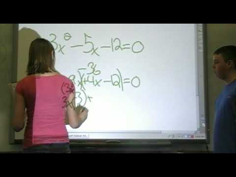 The AC method for factoring and solving trinomials - YouTube